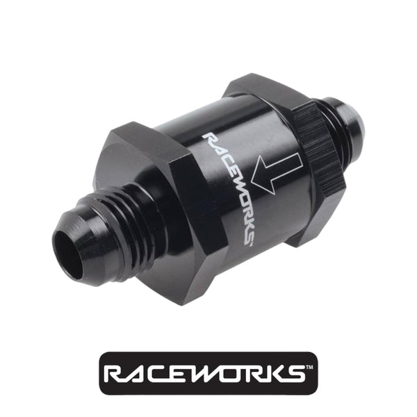 Raceworks One Way Valve AN-6 RWF-610-06BK – Gearhead Street Cars