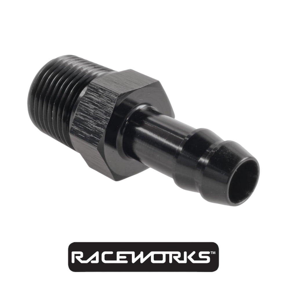 Raceworks Male NPT 3/8” to 3/8” (AN-6) RWF-421-06-06BK – Gearhead ...